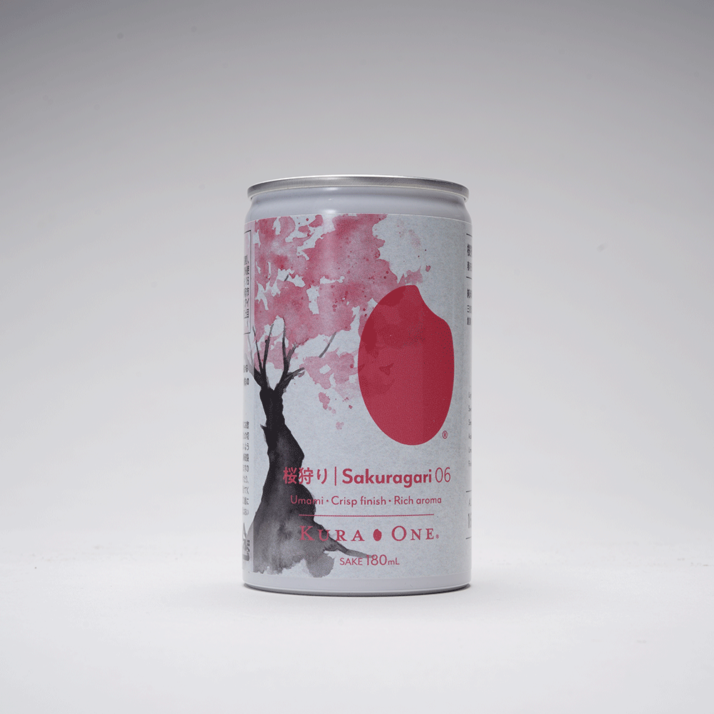 KURA ONE® 桜狩り日本酒缶6銘柄180mL*6本ボックス